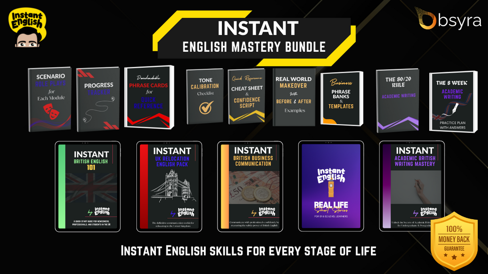 Instant English Mastery Bundle (Save 20%)