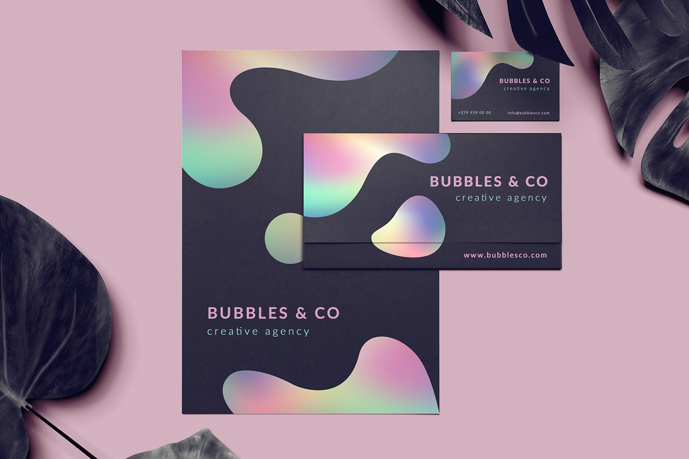 Holographic vector gradients set 40
