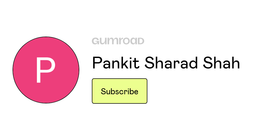 Pankit Sharad Shah