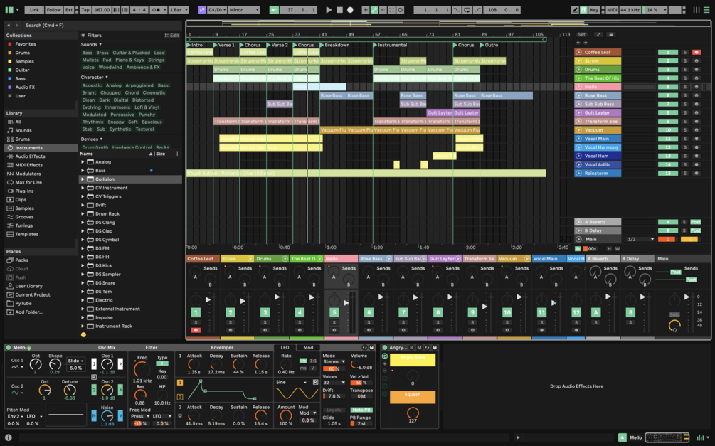 Ableton Live 12 Theme - Midnight Groove