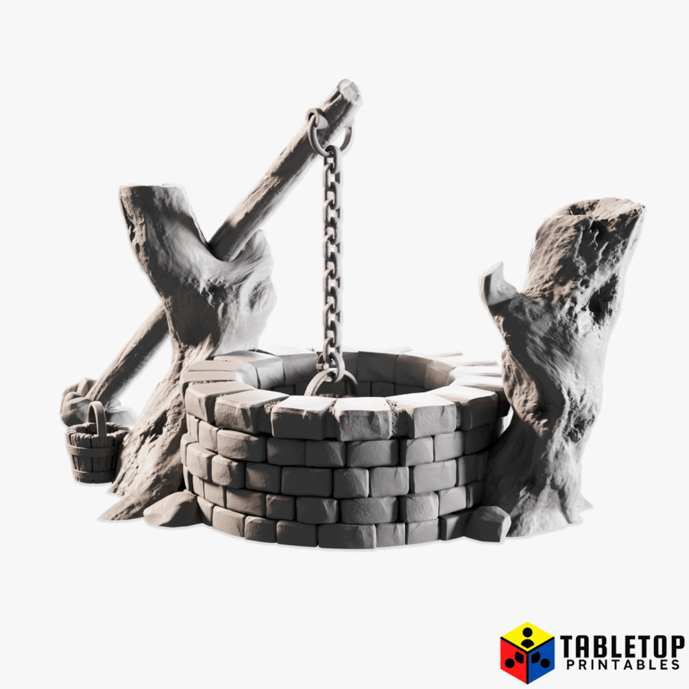 Medieval Fantasy Well - Digital STL Files