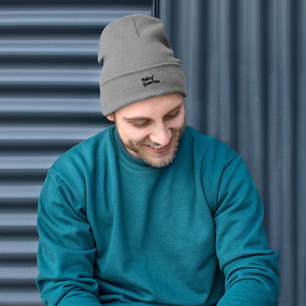 Grey Knit Beanie