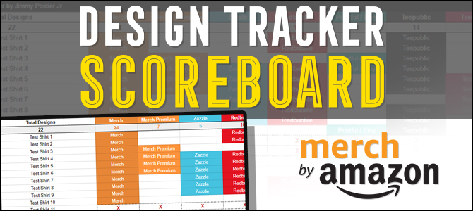 FREE Design Tracker Scoreboard for Merch