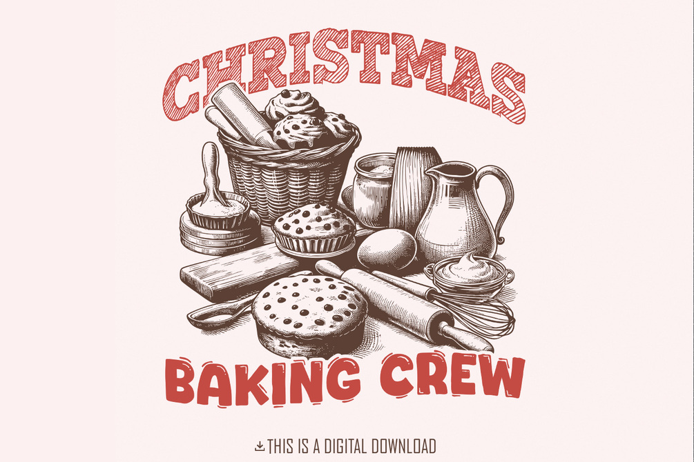 Christmas Cookie Baking Crew Png, Holiday Baking Crew Sublimation ...