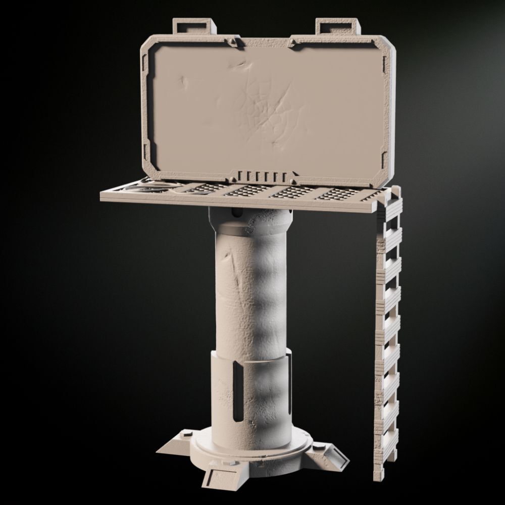 Ruined Billboard 3D Printable STL File - Post-Apocalyptic Terrain ...