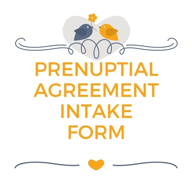 Prenuptial Agreement Intake Form