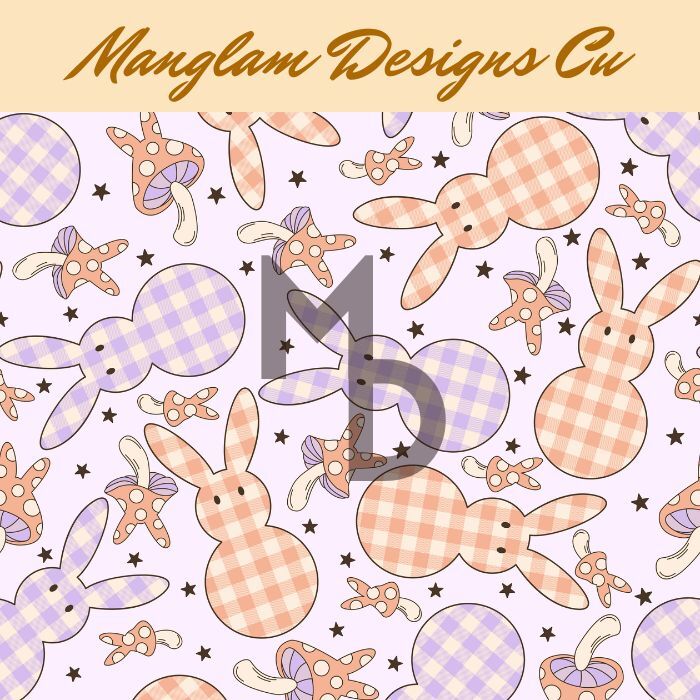 Easter cute bunny peeps seamless repeat pattern, spring boy seamless ...