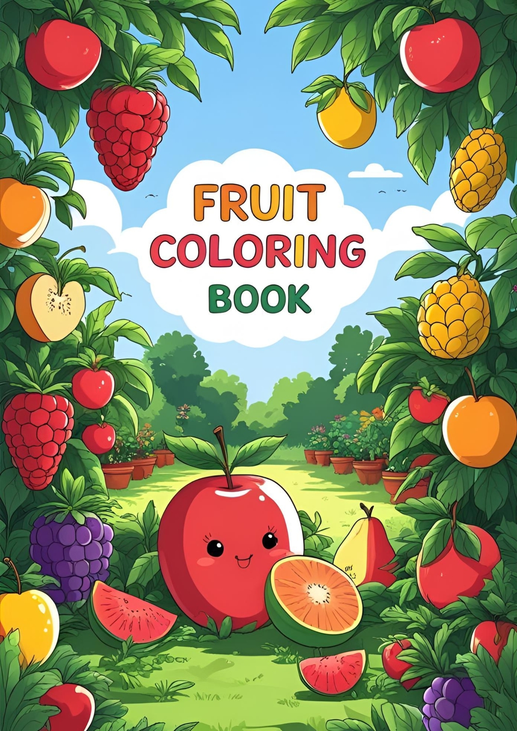Fruits Coloring Book for All Ages