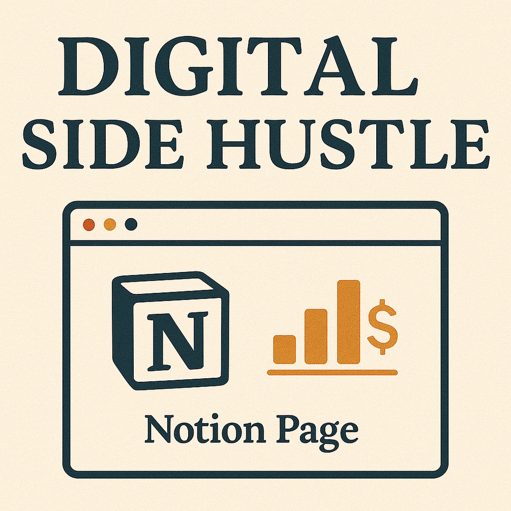 Side Hustle Tracker – Simple Notion Template to Track Your Earnings & Growth