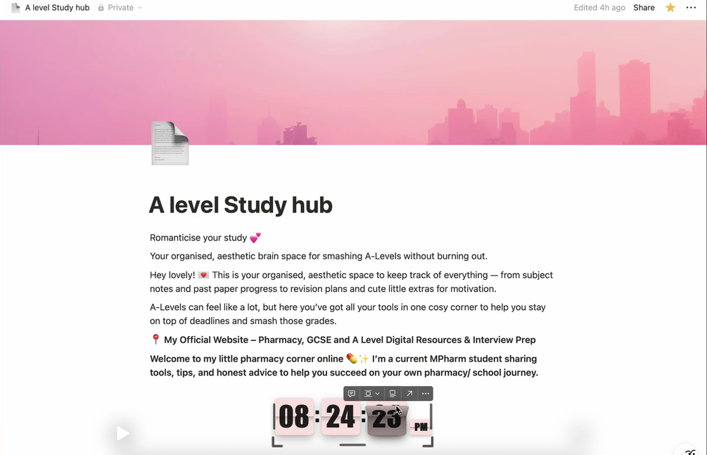 The A Level study hub