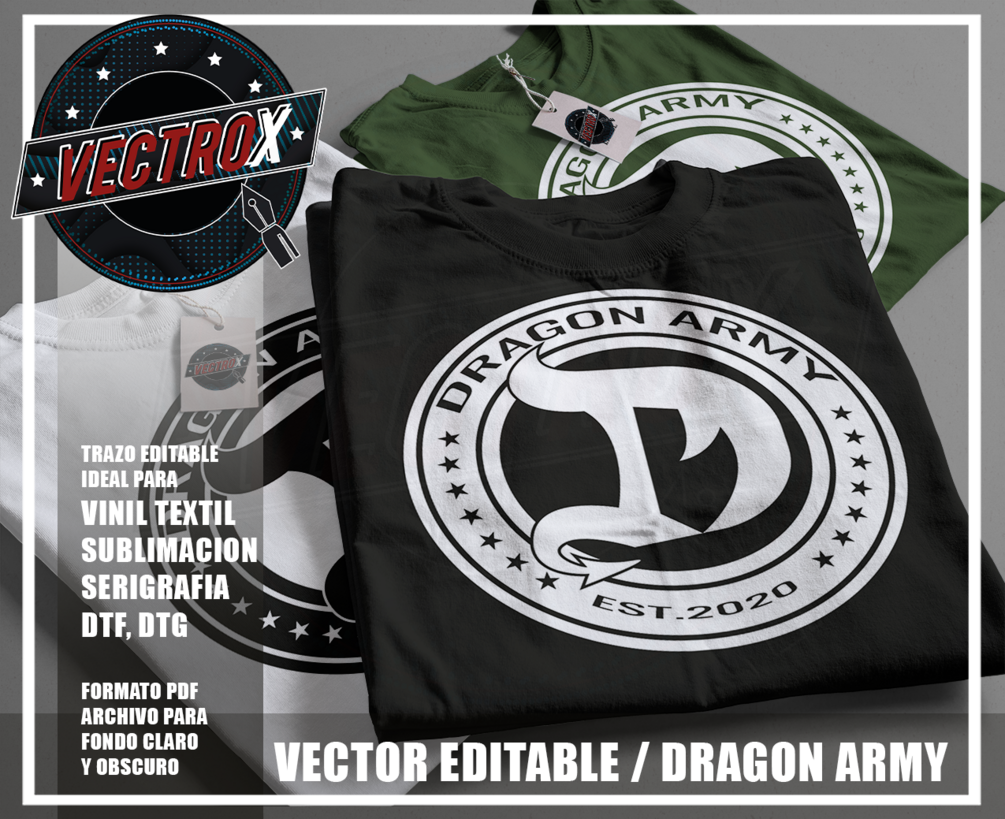 Vector Editable - Dragon Army