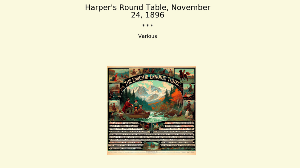 Harper's Round Table, November 24, 1896