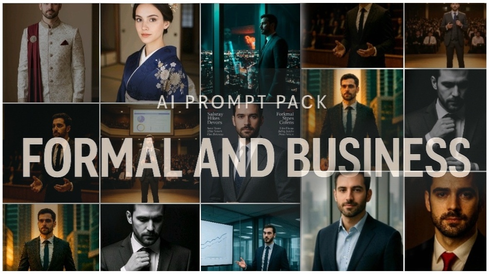 Formal Pack – 10 Premium AI Prompts for Professional Portraits ...