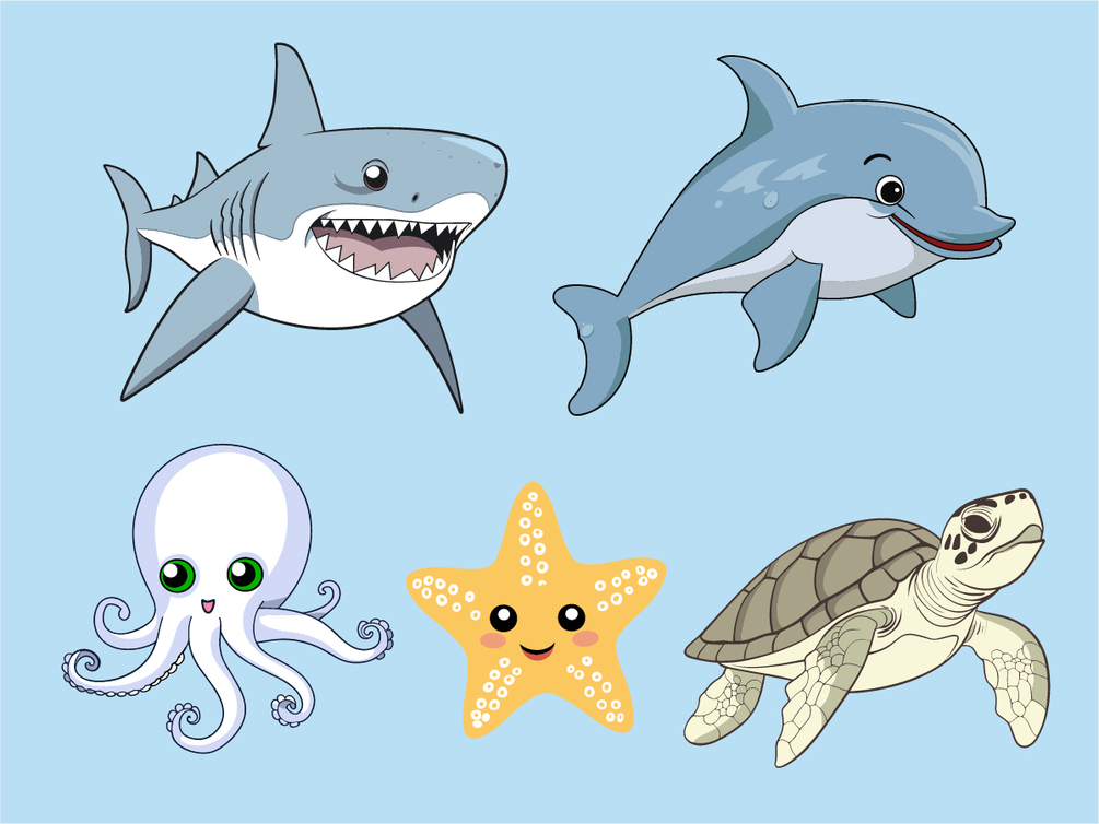 Exploring the Deep: Cartoon Sea Creatures Adventure