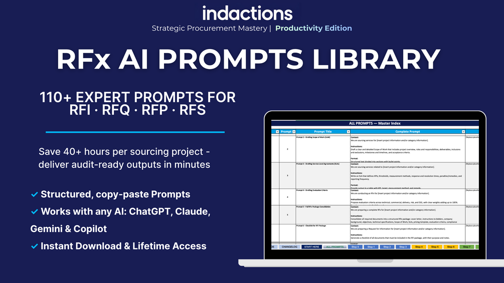 RFx AI Prompts Library — 110+ Strategic Procurement Prompts (RFI / RFQ ...