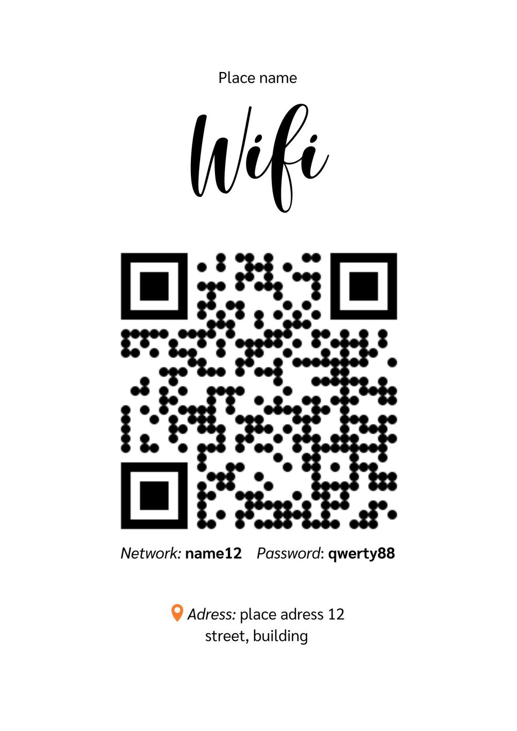 Wifi Template poster