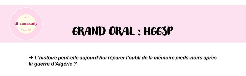 Grand oral - HGGSP