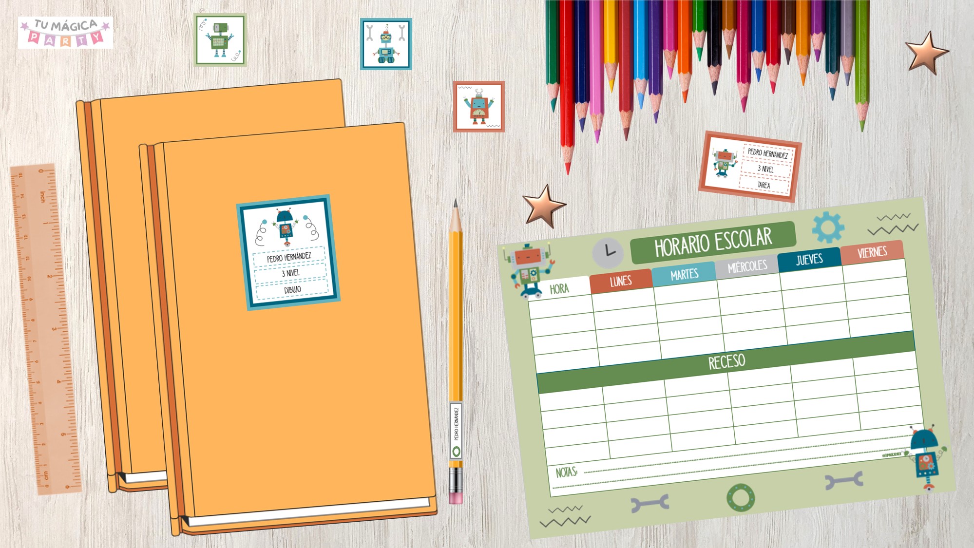 Bundle Regreso a Clases - Robots