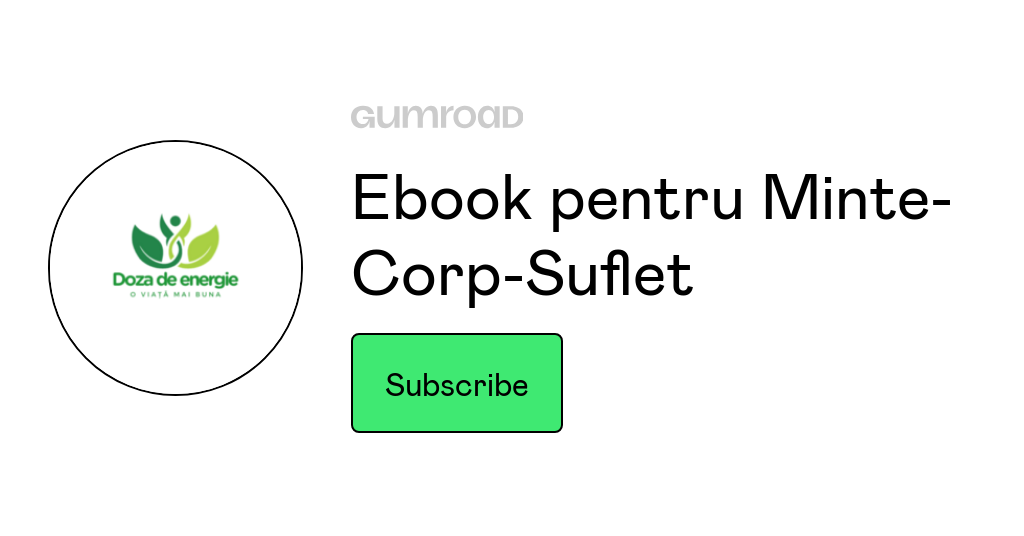 Ebook pentru Minte-Corp-Suflet