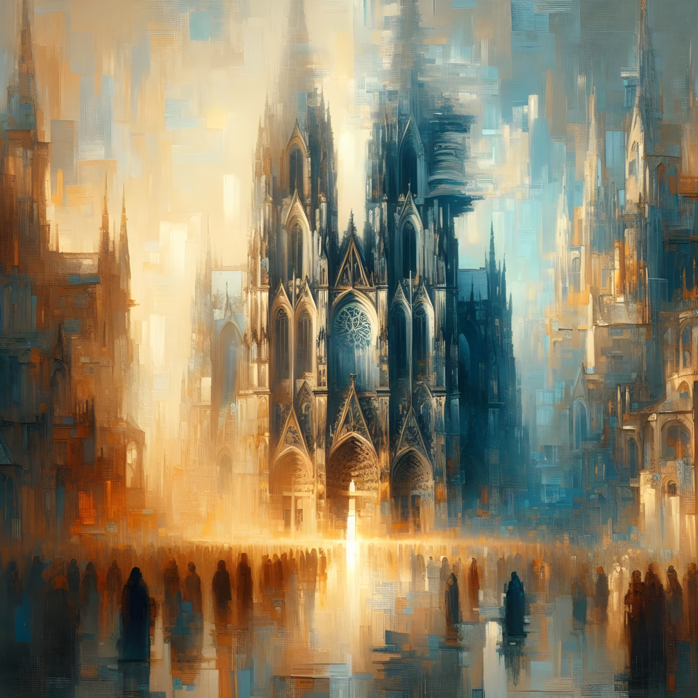 Cologne Cathedral – 4K Impressionist Digital Painting | High-Resolution ...