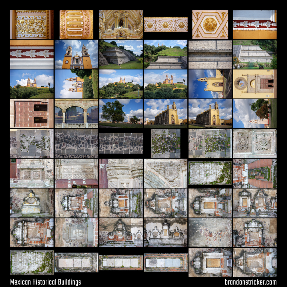 Mexico Historical Buildings: Photo Reference Pack