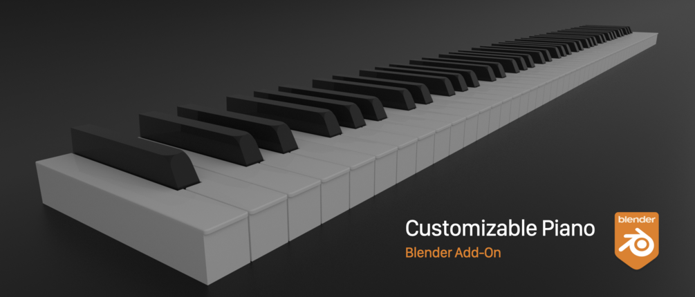 Customizable Piano (Blender Add-On)