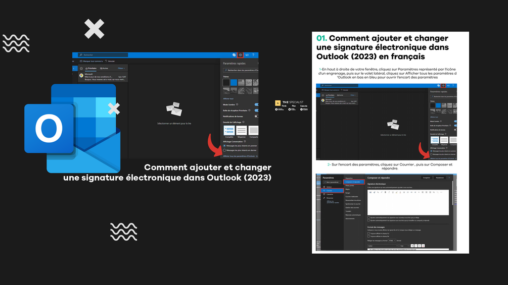 Guide PDF pour ajouter une signature automatiquement à la fin de ses e ...