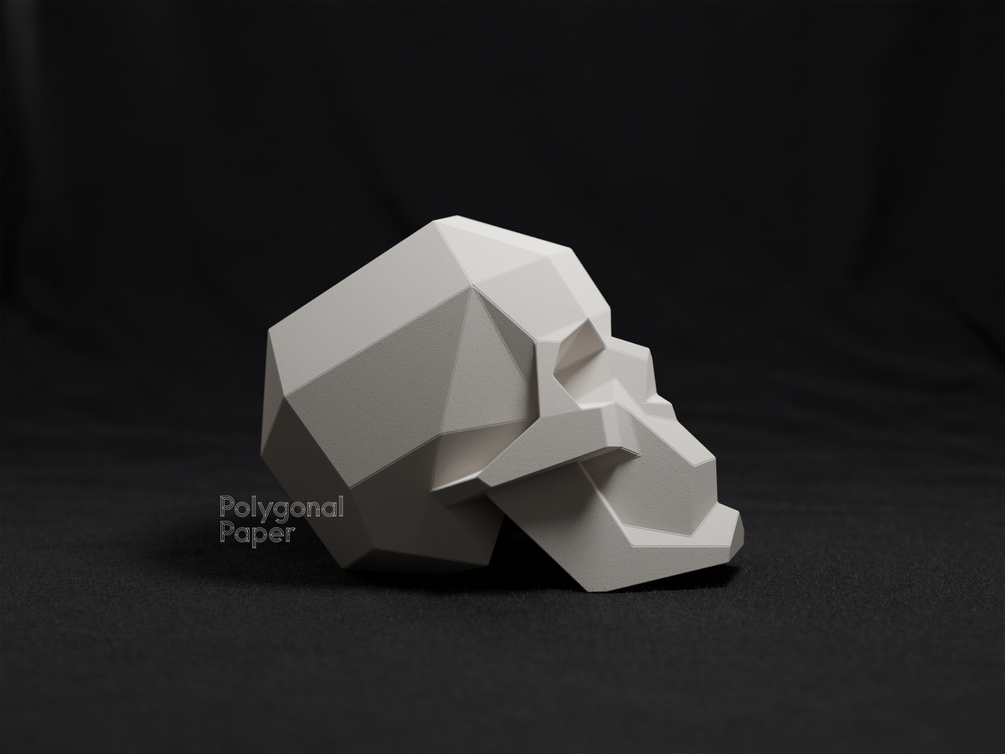 Human Skull: Digital Files for Papercraft. PDF, SVG Drawings for ...