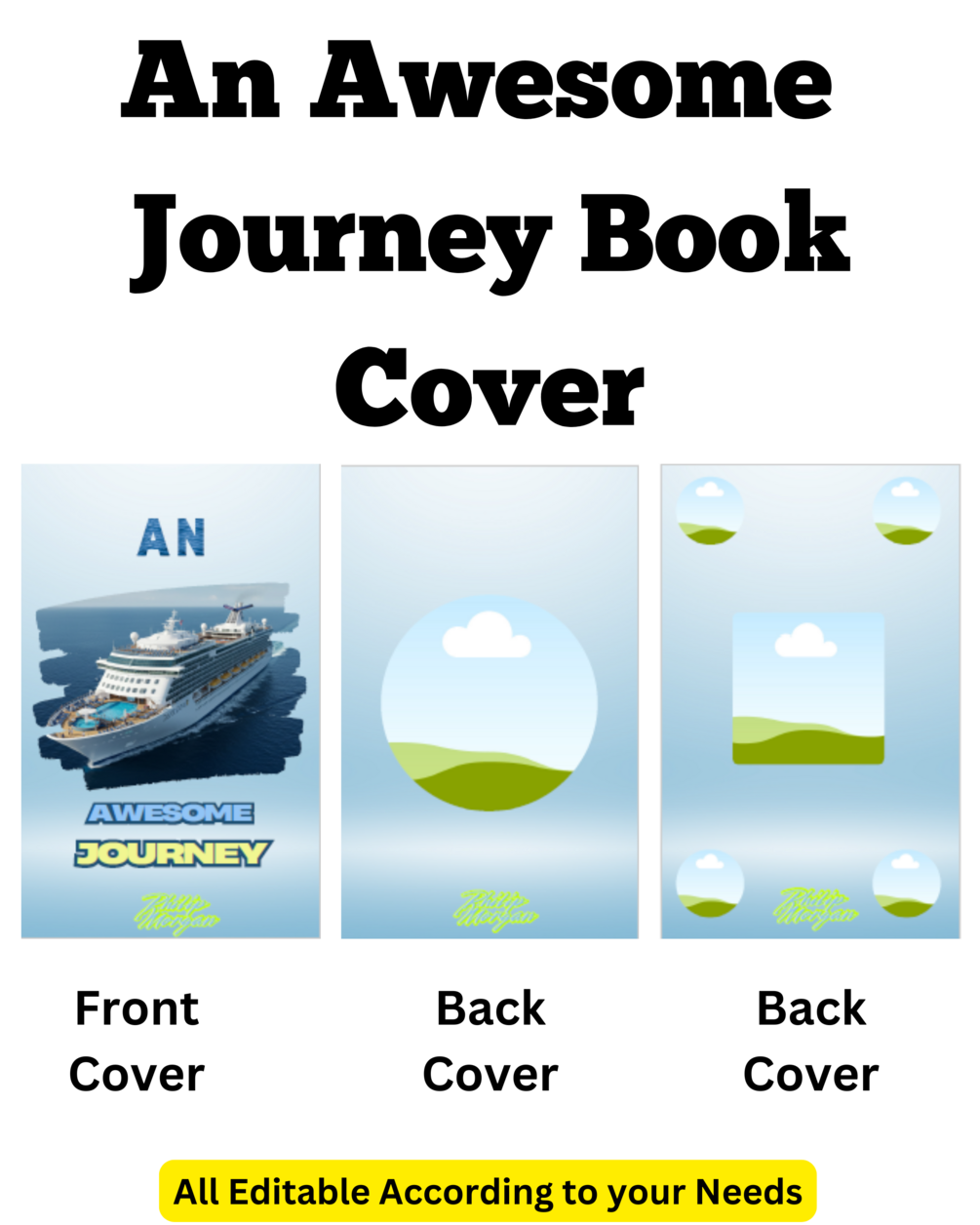 An Awesome Journey and Travel Book Cover Template