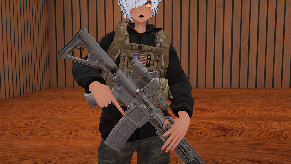 .458 SOCOM AR-15 Rifle for VRChat Avatars