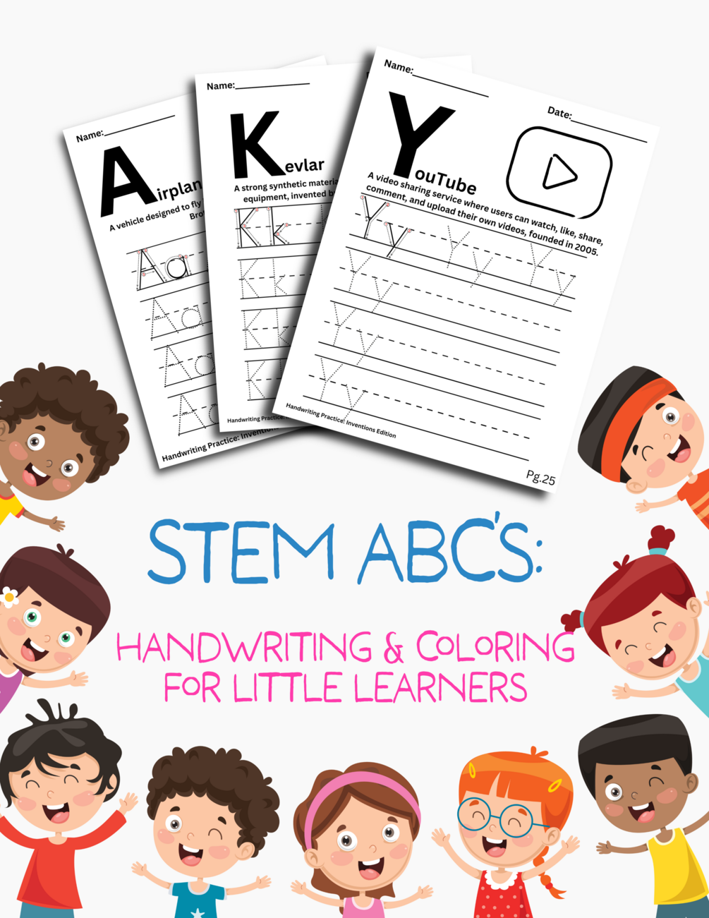 STEM ABCs: Handwriting & Coloring for Little Learners