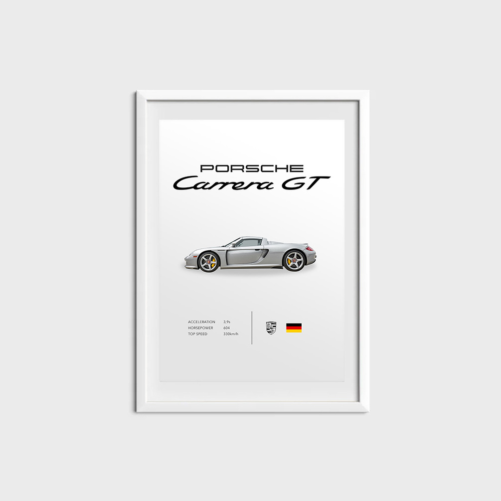 Porsche Carrera GT Spec Poster