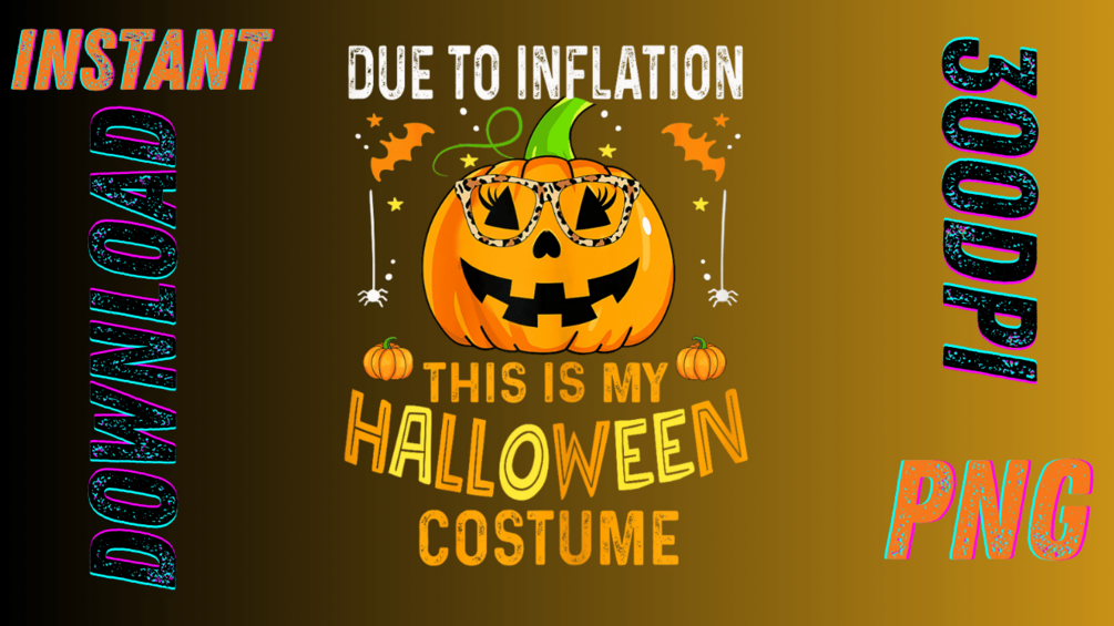 Funny Halloween Costume Idea for 2024 | Inflation-Themed Pumpkin Design