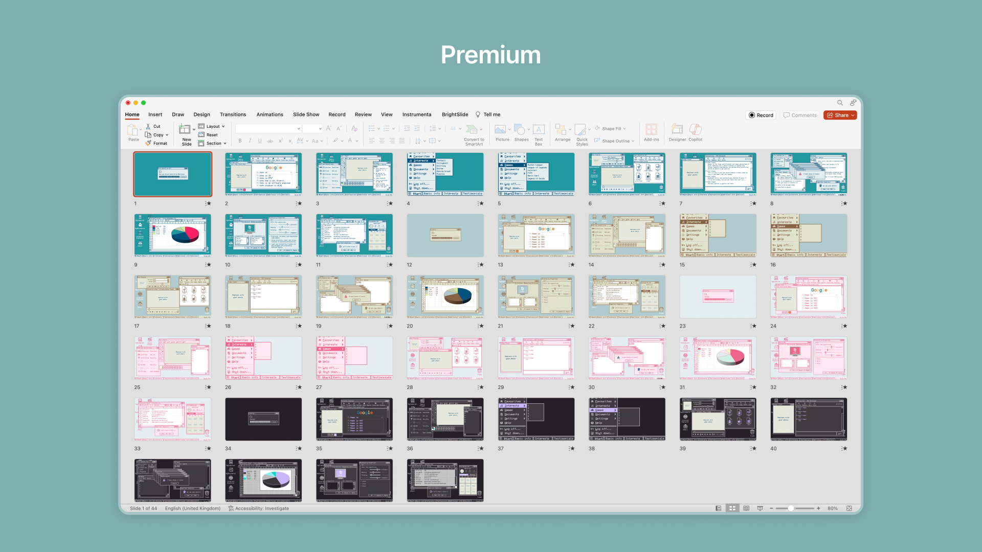 Retro Windows 98 Presentation Template