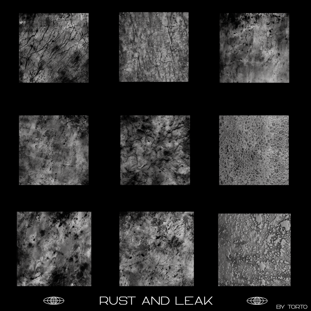 20+ LEAK AND DIRTY - 4K IMPERFECTIONS ROUGHNESS PACK