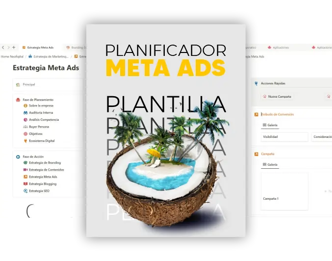 Planificador de meta ads - Plantilla Notion