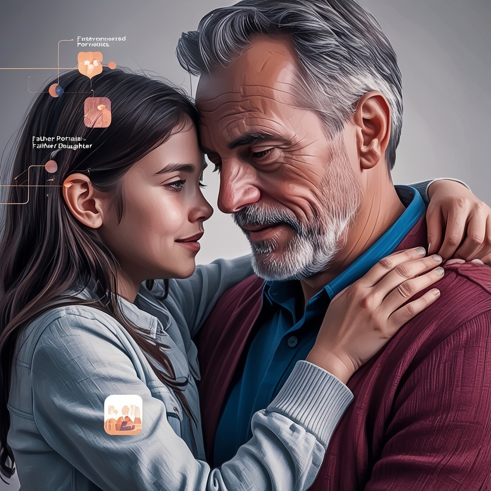 Eternal Bond: A Contemporary Portrait of Father-Daughter Love 💖