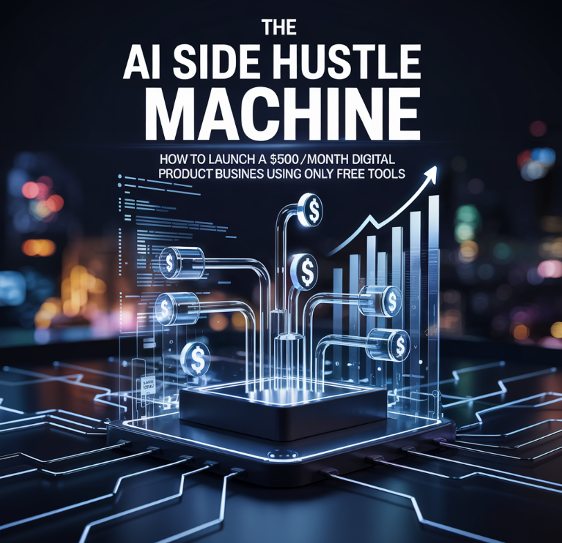 "The AI Side Hustle Machine: How To Launch a $5000/month Digital Product Business Using Only ...