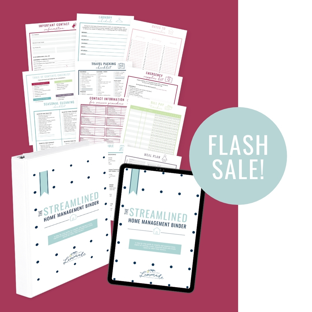 The Streamlined Home Binder + BONUS Pack