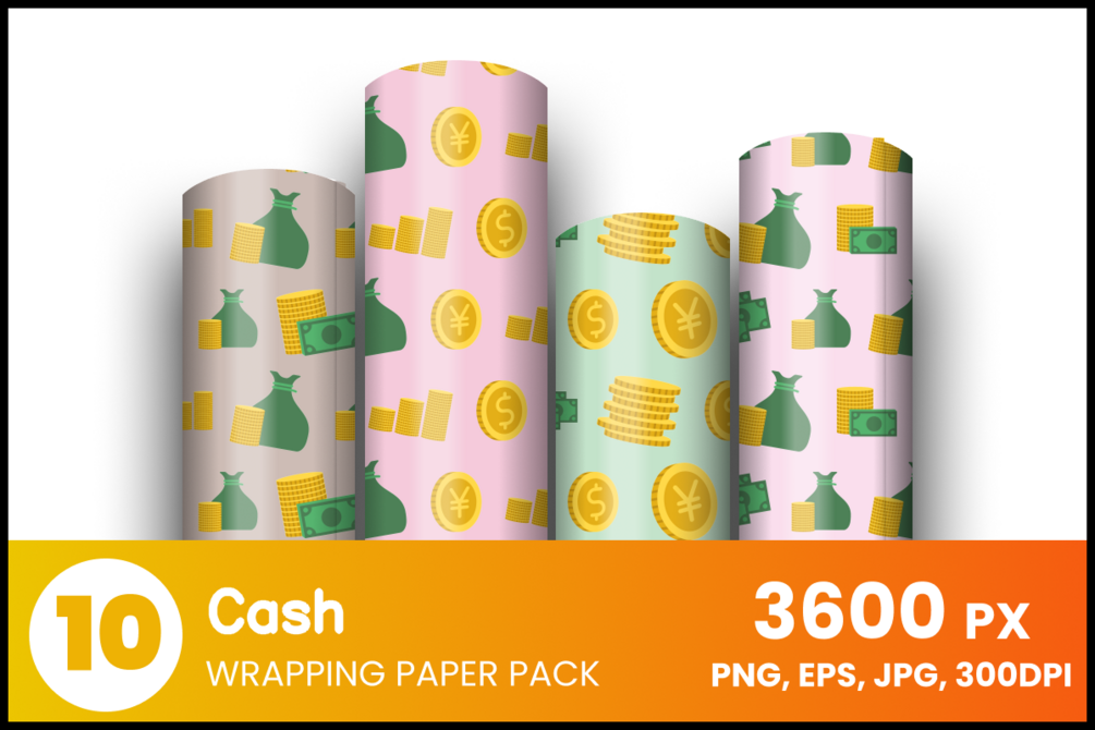 Cash 10 Wrapping Paper