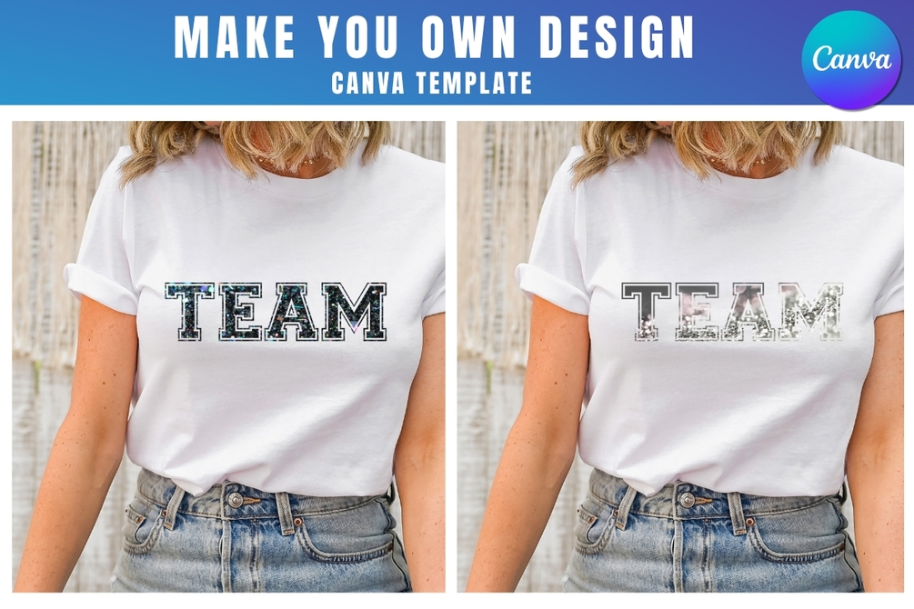 Team Canva Frame Template Design