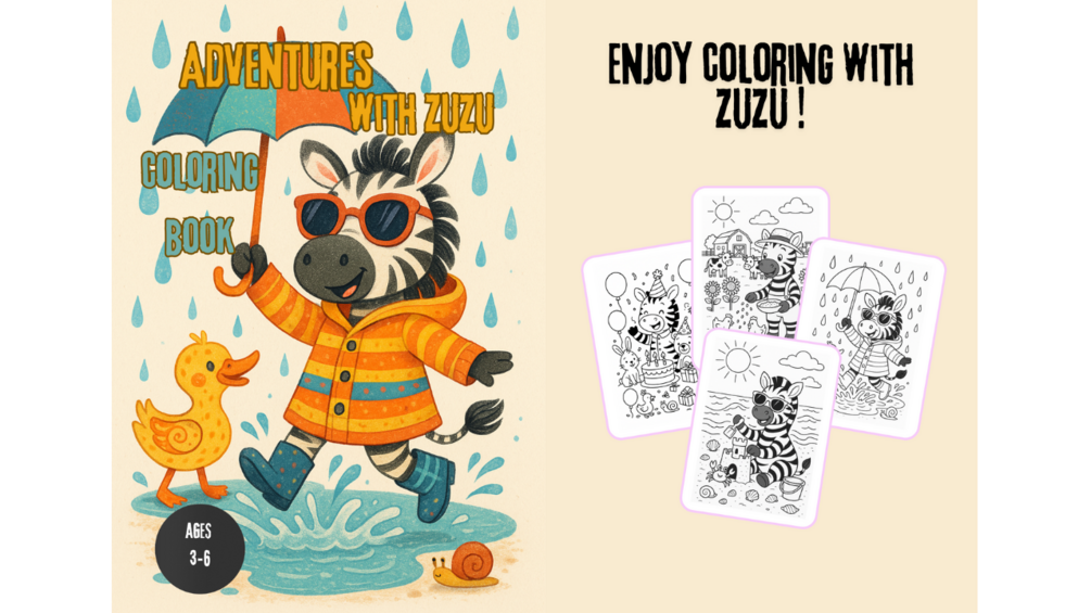 Adventures with Zuzu Coloring Book