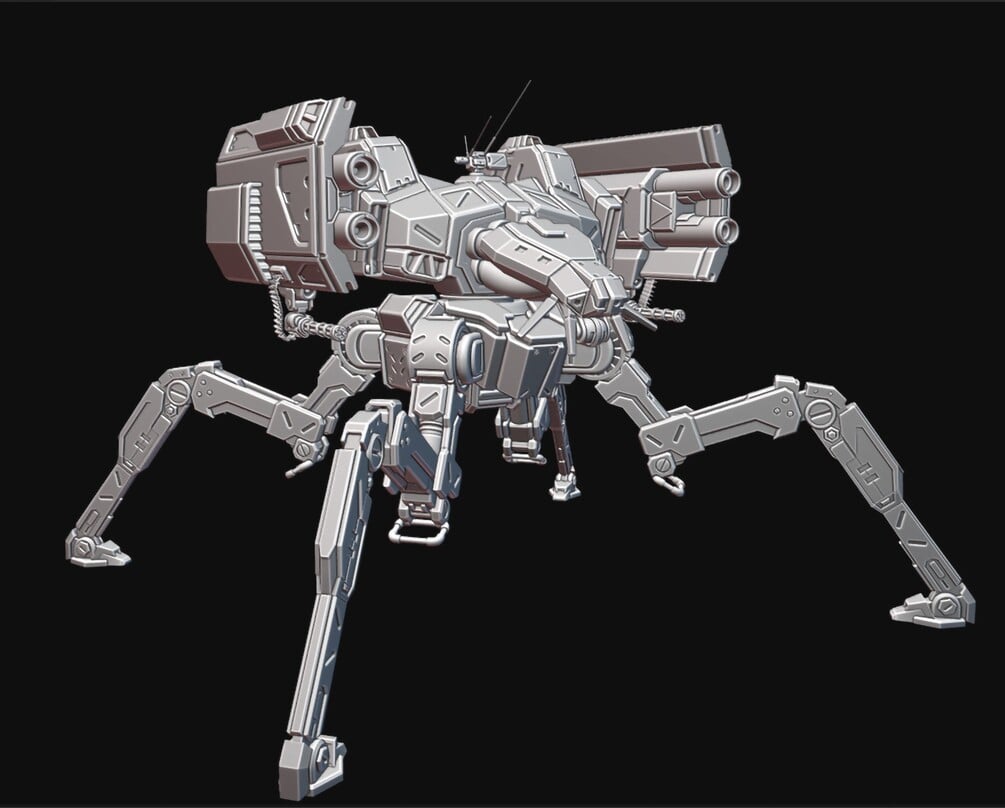 Revenant 3D Print Ready from Battletech (Whole Model)