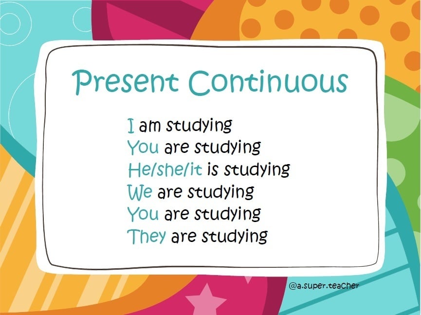 English verb tenses flashcards/key chain