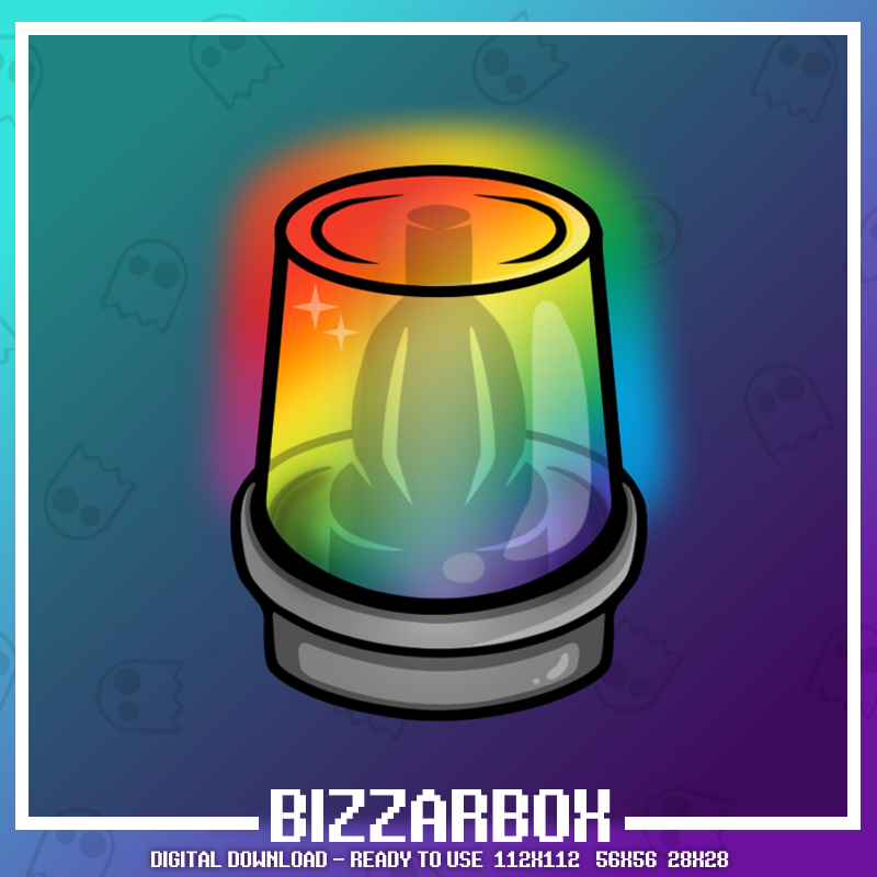 Streamer Emote: Rainbow Alert Light