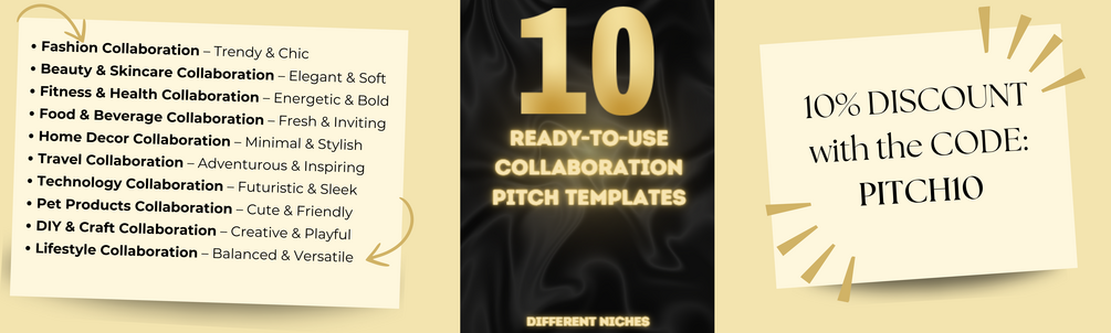 10 UGC Pitch Templates - COLLABORATION READY!