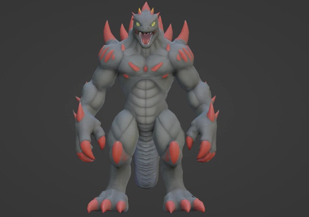 Kaiju VRChat Avatar – Low-Poly