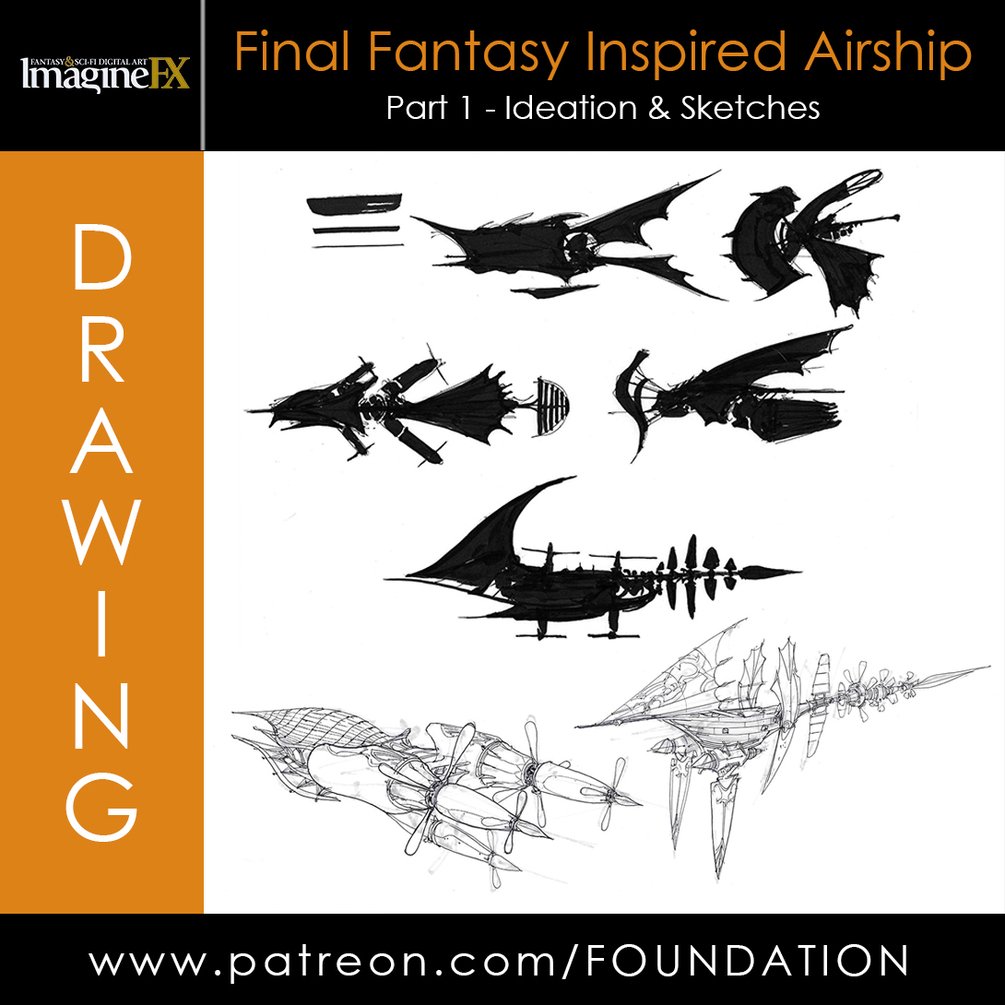 Foundation Patreon - Final Fantasy Inspired Airship - Part 1: Ideation ...