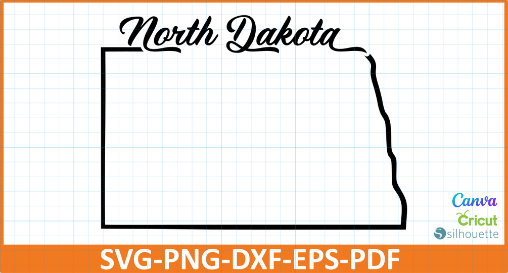 North Dakota State SvG,PnG,DxF,EpS,PdF file,Ready for Canva,Cricut ...