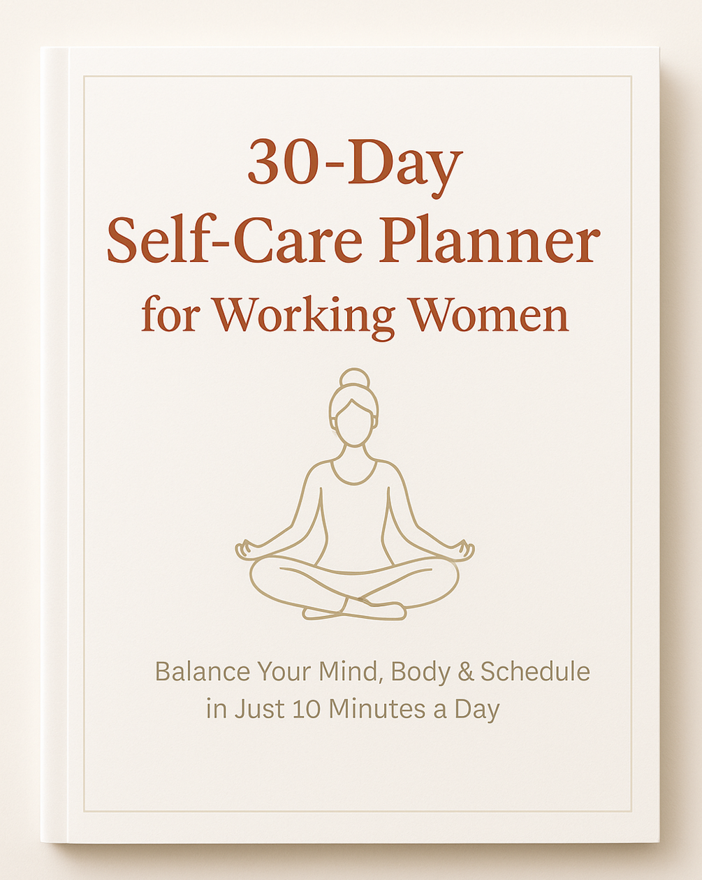 30-Day Self-Care Planner for Working Women